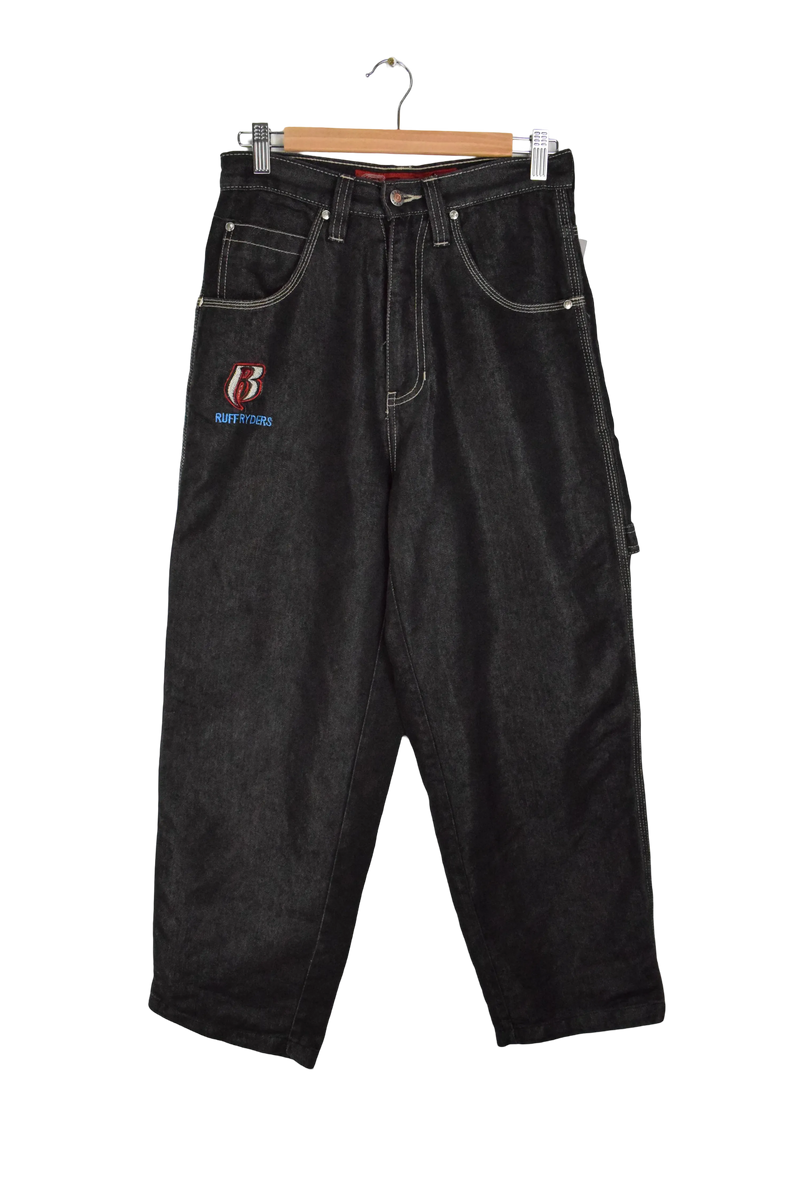 Y2K Ruff Ryders Black Embroidered Denim Jeans (28) – The Vintage ...